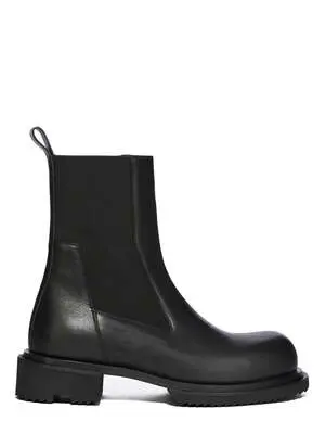 Rick Owens Lug Sole Pull-tab Boots - Nero