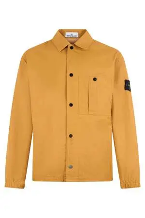 Stone Island Classic Ripstop Organic Cotton Shirt Jacket - Orange