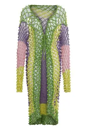 Celiab Vibrant Long Mesh Cardigan