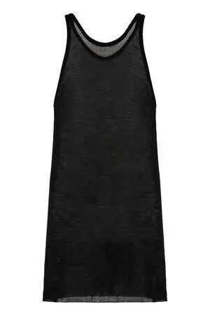 Rick Owens Knitted Tank Top - Black