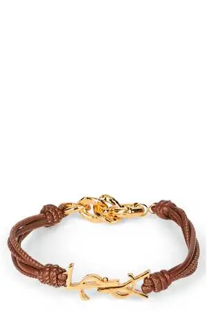 Saint Laurent Cassandre Multi-wrap Bracelet