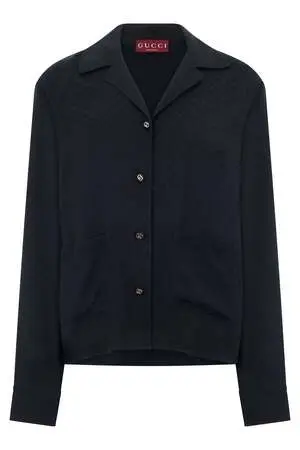 Gucci Relaxed Fit Silk Blend Jacquard Shirt