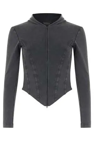 Balenciaga Corseted Zip-up Hoodie