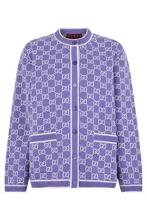 GUCCI GUCCI Monogram Cotton Cardigan