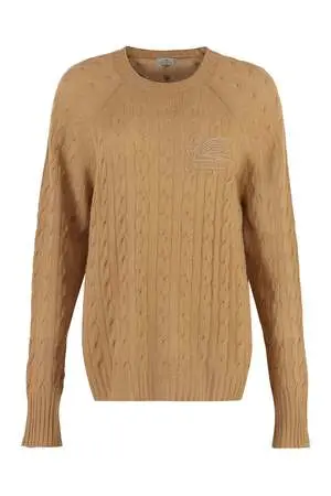 Etro Cashmere Crew-neck Sweater - Camel