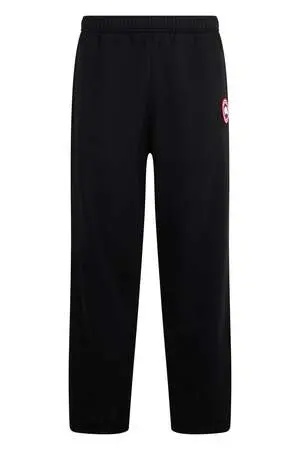 Canada Goose Cotton Jogger Pants Loose Fit - Black