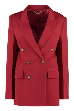 Victoria Beckham Double Breasted Straight Hem Blazer