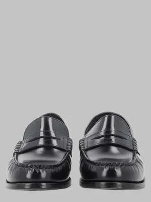 ALOHAS Leather Penny Loafers - Black