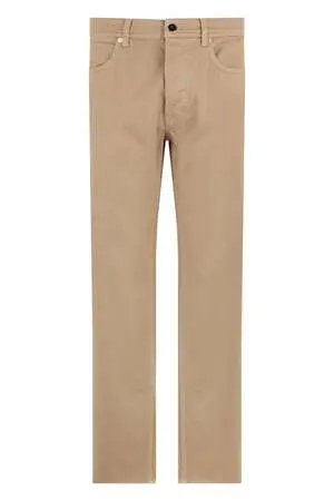 Stone Island Straight Cotton Pants For Versatile Styling