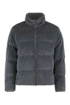 Paul & Shark Ultralight Down Jacket In Cashmere And Cotton - Grey
