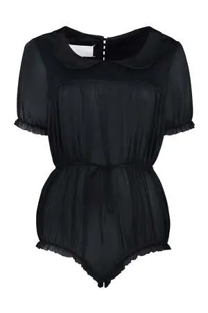 MAISON MARGIELA Nylon Bodysuit - Black