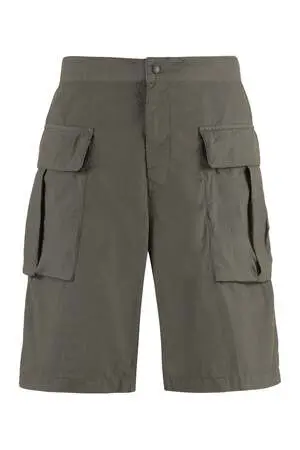 Aspesi Cotton Cargo Bermuda Shorts - Grey