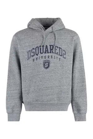 Dsquared2 Logo-print Mélange-effect Hoodie