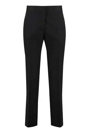 JIL SANDER High-waist Wool Cropped Trousers