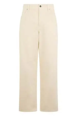 Stone Island Compass Cotton Straight Pants