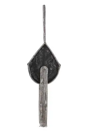 FROLOV Embellished Clutch With Decorative Fringes