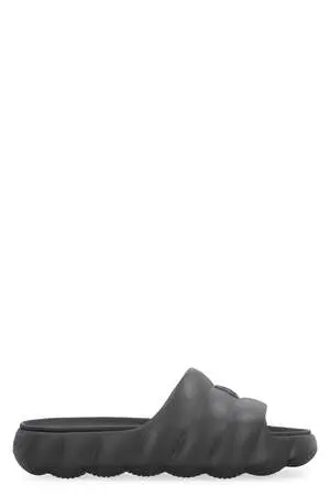 Moncler Lilo Mini Rubber Slide Sandals - Black