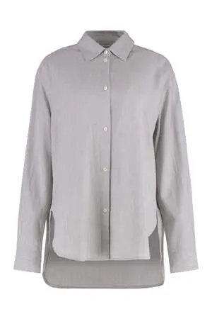 TOTEME Fluid Viscose-blend Shirt - Grey