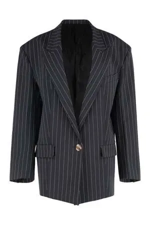 Attico Blazer Gessato - Blue