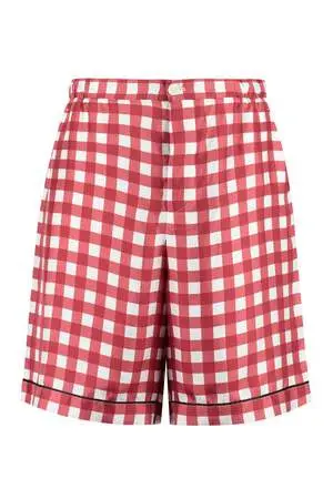 Prada Printed Silk Shorts