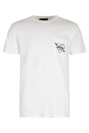 LOCAL AUTHORITY LA Cotton Crew-neck T-shirt With Front Pocket And Back Print