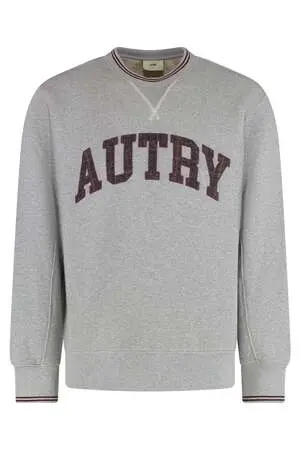 AUTRY Logo Detail Cotton Sweatshirt - Grey