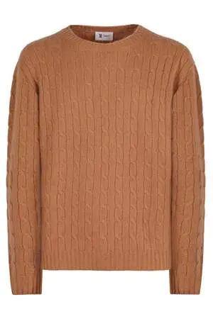THE ALPHABET The Elegant Cashmere-silk Blend Pullover For - Camel