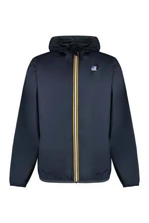 K-WAY Packable Hooded Nylon Jacket - Blue