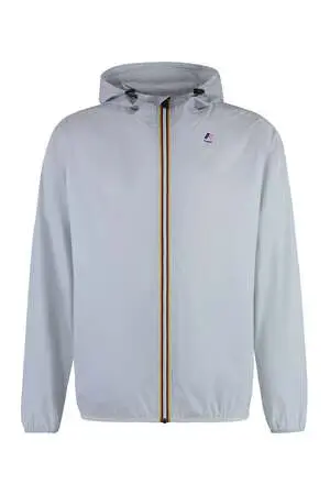 K-WAY Packable Hooded Nylon Jacket - Grey