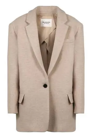 MARANT ETOILE Wool Single-breasted Blazer