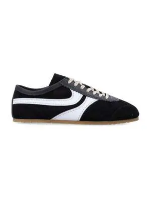 Dries Van Noten Retro-inspired Lace-up Sneakers - Black