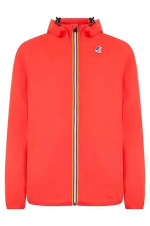 K-WAY Lightweight Hooded Windbreaker Jacket - Red