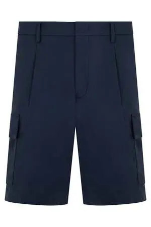 K-WAY Cargo Bermuda Shorts Mini Fit - Blue