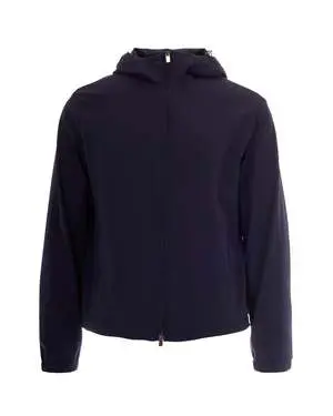 Paul & Shark Lightweight Zip-up Hooded Jacket - Blu