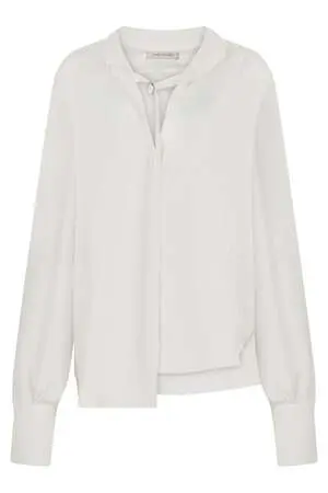THE MANNEI Long Sleeve Silk Shirt