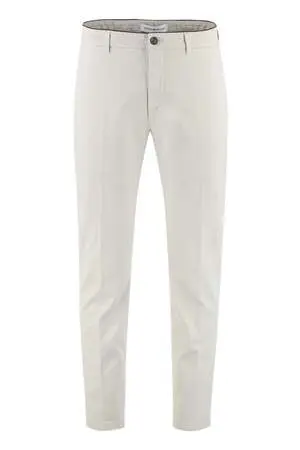 DEPARTMENT 5 Cotton Chino Trousers With Flap Pockets - Grey