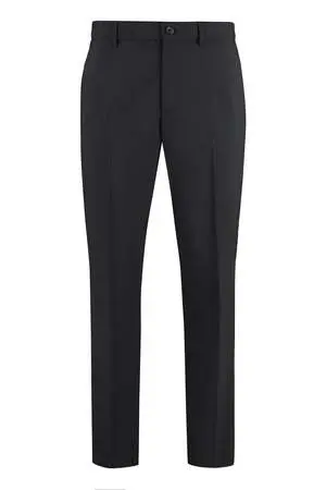 DEPARTMENT 5 Wool Blend Trousers Classic Fit - Black