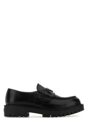 Prada Brushed Leather Loafers
