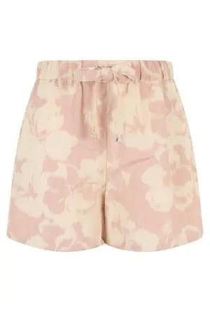Moncler Floral Print Mini Shorts