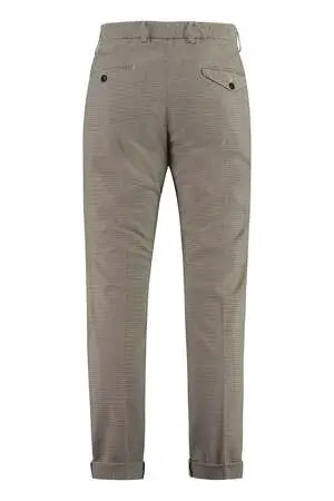 DONDUP Prince Of Wales Check Pattern Straight-leg Trousers