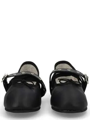 Repetto Elegant Calfskin Ballet Flats With Buckled Straps