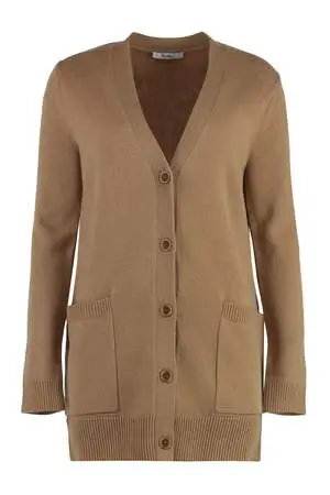 Max Mara Wool And Cashmere Cardigan With Sequins