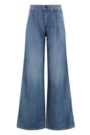 ASKK NY Wide-leg Cropped Jeans With Front Pleats