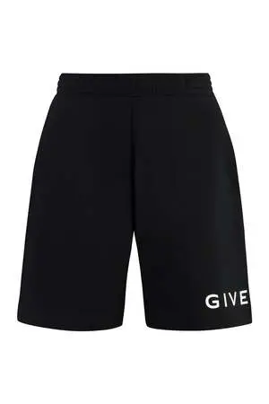 Givenchy GIVENCHY Cotton Bermuda Shorts With Logo Detail Black