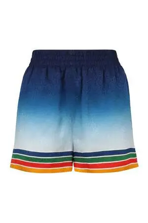 Casablanca Silk Striped Shorts