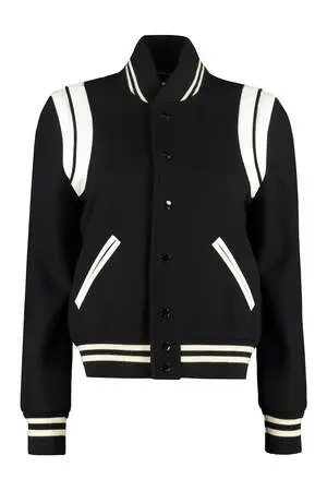 SAINT LAURENT SAINT LAURENT Wool-Blend Bomber Jacket