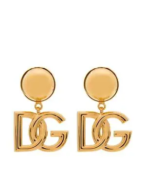 Dolce & Gabbana Logo Clip Closure Earrings - Oro