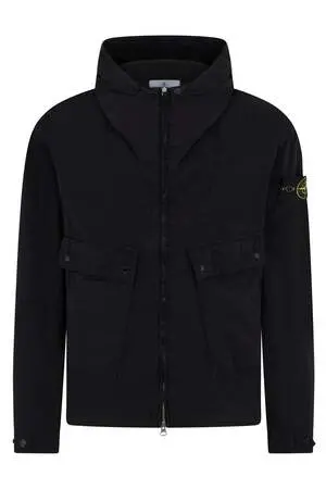 Stone Island Hooded Poly-tc Jacket - Black