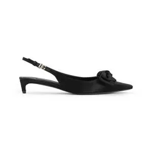 Dolce & Gabbana Slingback Pumps With Bow Embellishment - Black