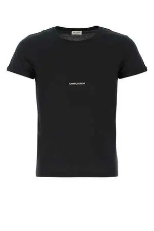 Saint Laurent Crew Neck T-shirt - Black